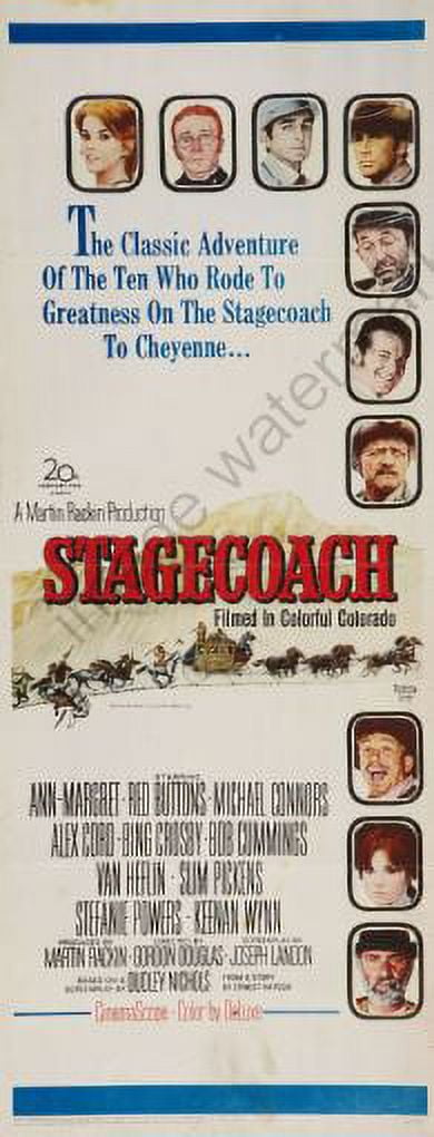 Stagecoach 14inx36in Insert Movie Poster Unframed, Age: Adults Best ...