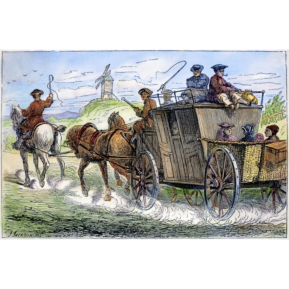 Stagecoach 18Th Century. Na Stagecoach Ride In England In The 18Th ...