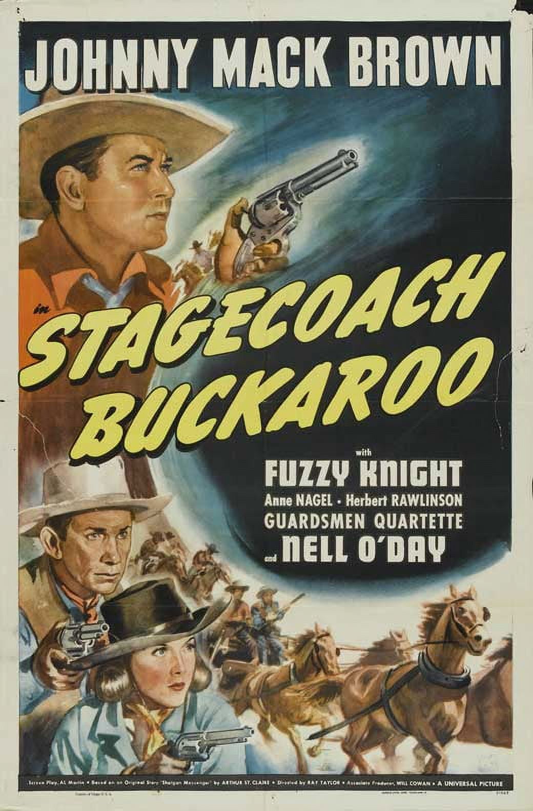 Stagecoach Buckaroo - movie POSTER (Style A) (11" x 17") (1942 ...
