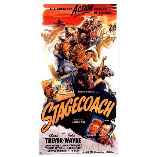 Stagecoach Movie POSTER 11" x 17" Style H - Walmart.com