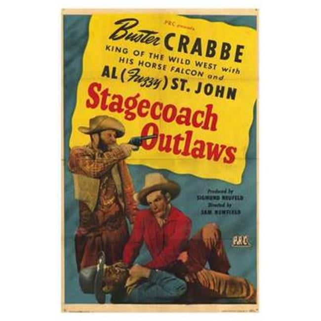 Stagecoach Outlaws Movie Poster - 11 x 17 in. - Walmart.com