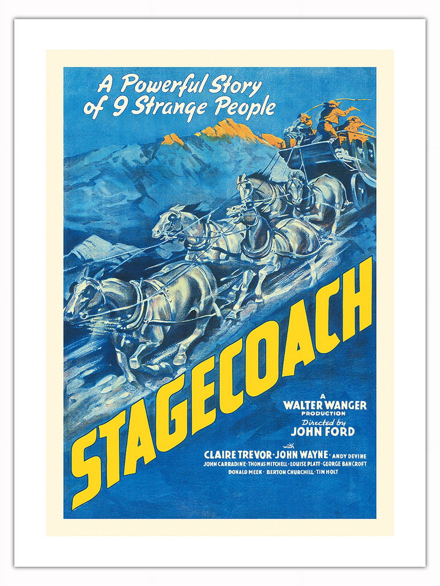 Stagecoach - Starring Claire Trevor and John Wayne - Directed by John ...