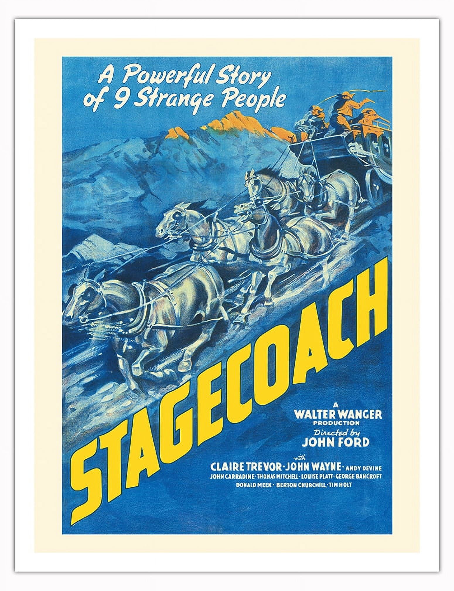 Stagecoach - Starring Claire Trevor and John Wayne - Directed by John ...