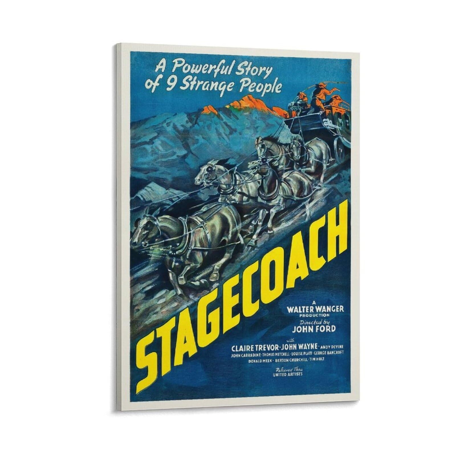 Stagecoach Vintage Movie Posters Canvas Art Poster And Wall Art Picture ...