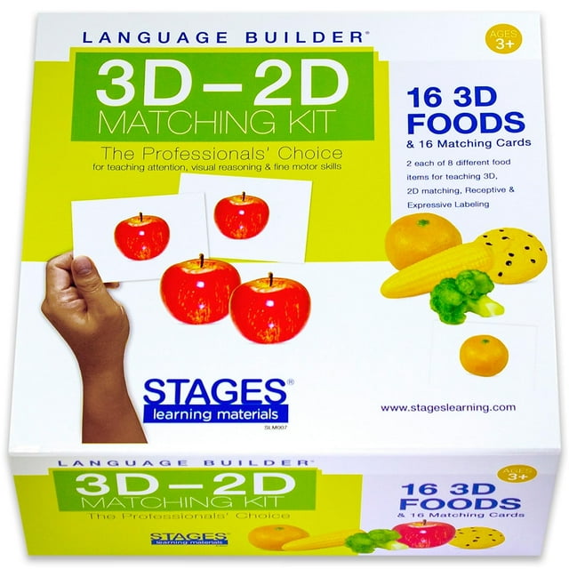 Stages Learning Language Builder OIF8 3D-2D Foods Matching Kit for ...