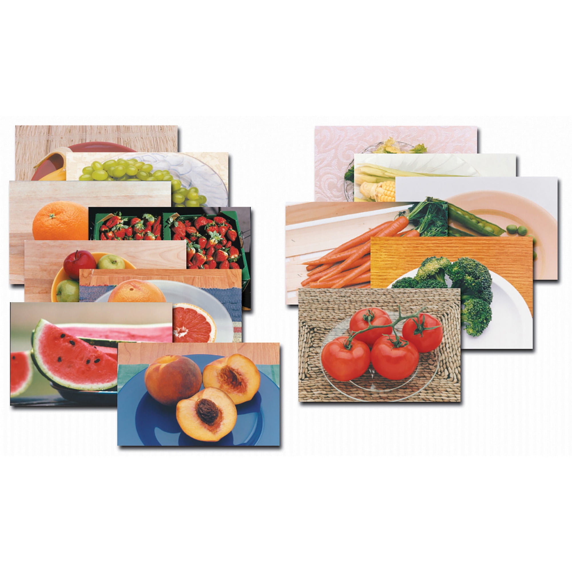 Stages Learning Materials Fruits & Vegetables Real Life Learning Poster ...