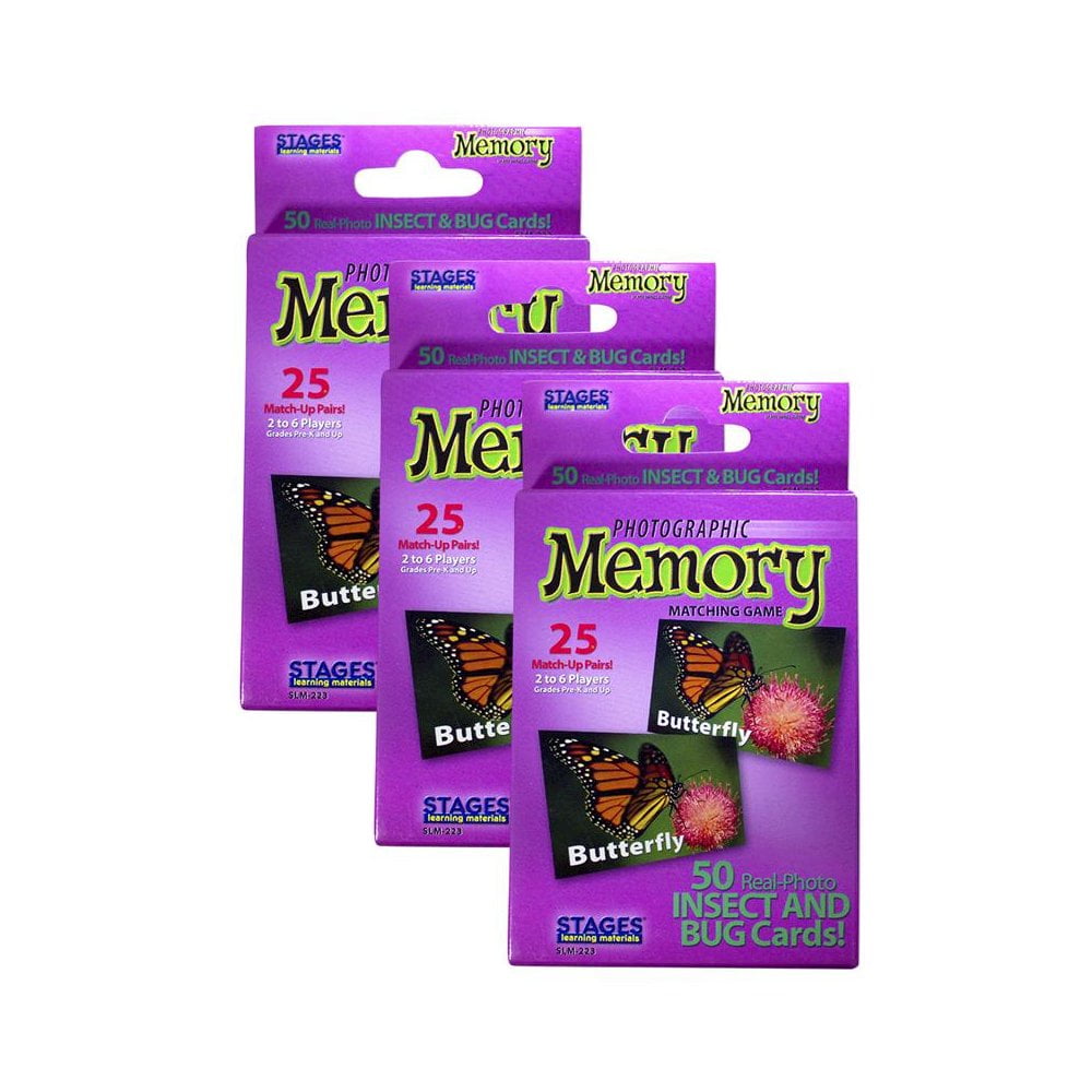 Stages Learning Materials Insects & Bugs Photographic Memory Matching ...