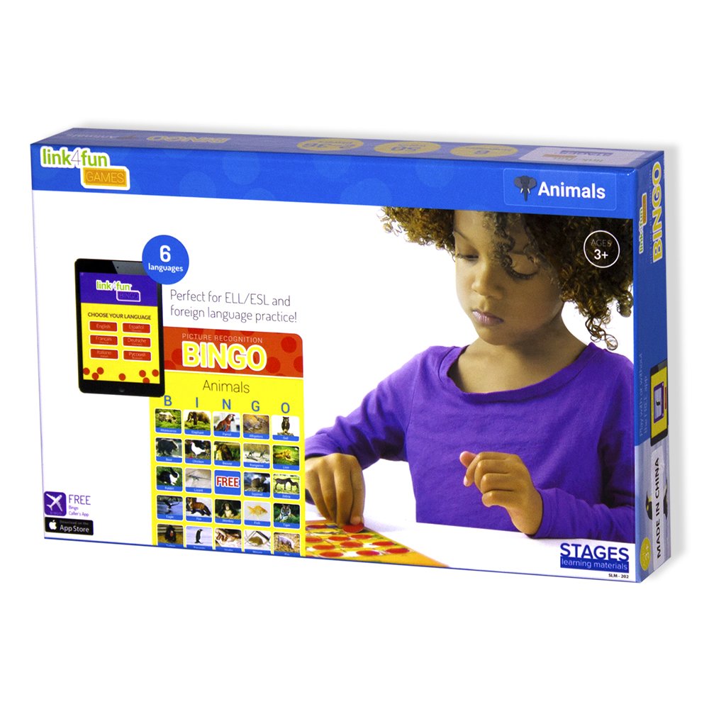 Stages Learning Materials Link4fun RRF12 Real Photo Animal Bingo Game ...
