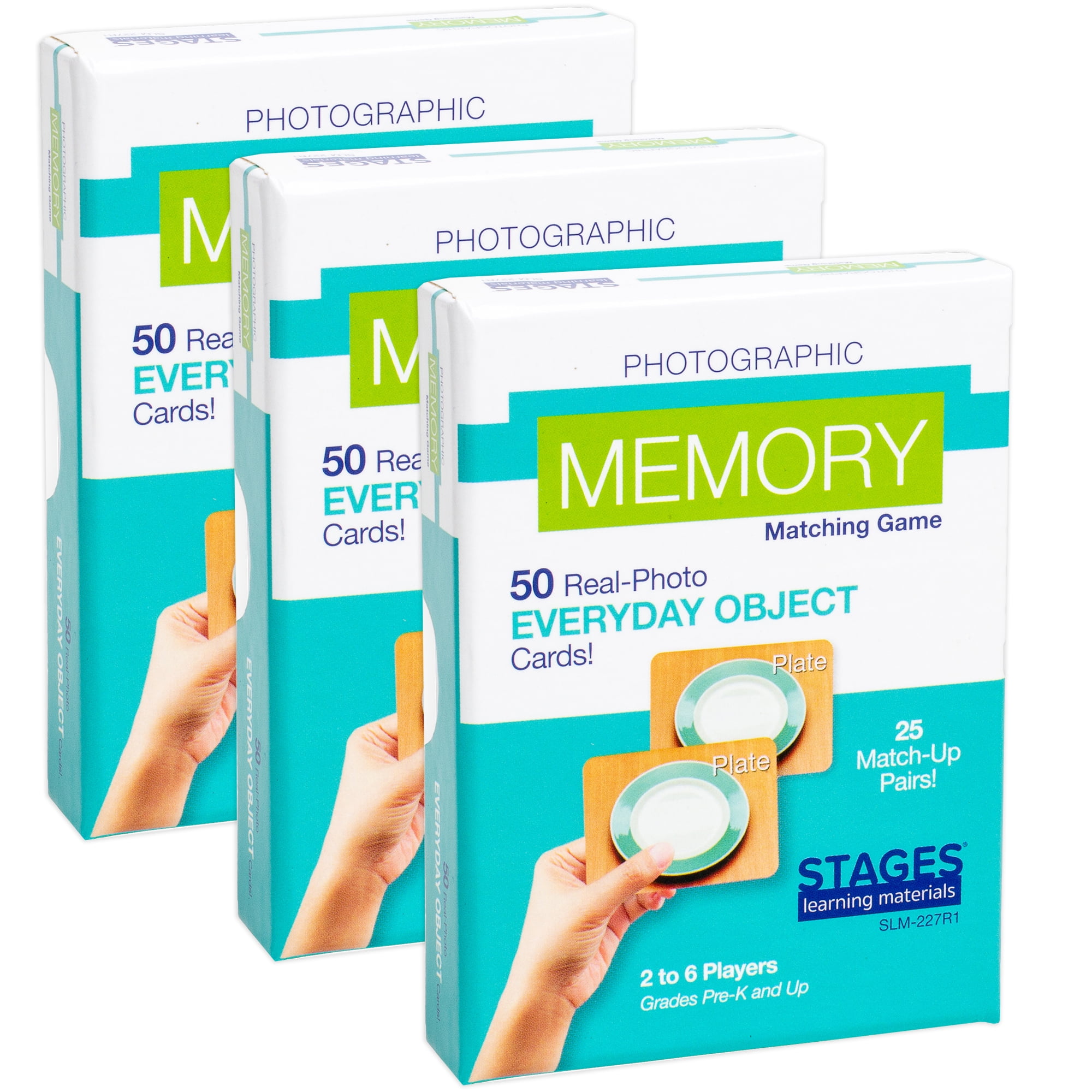 Stages Learning Materials Memory Games - Everyday Objects, Pack of 3 - Walmart.com