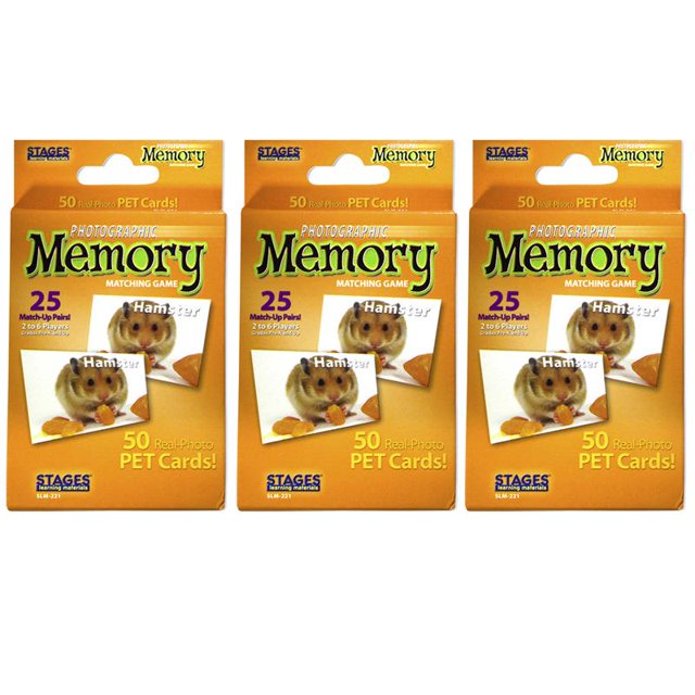 Stages Learning Materials Pets Photographic Memory Matching Game, Set ...