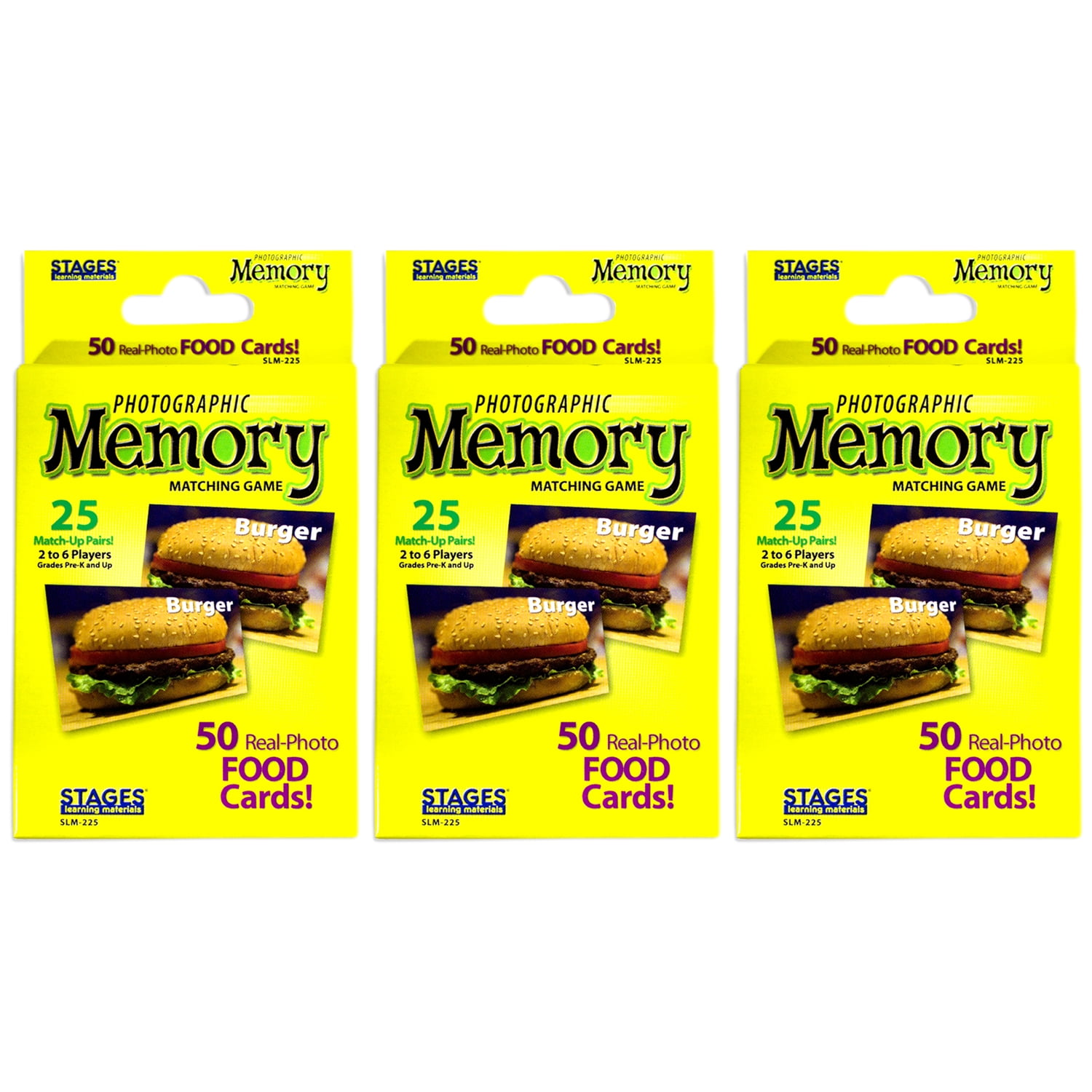 Stages Learning Materials Photographic Memory Matching Game, Food, Pack ...