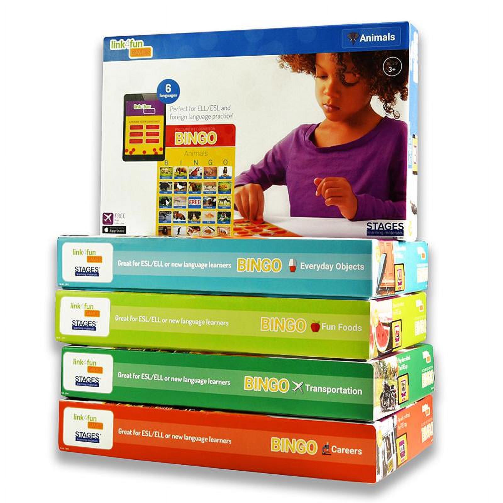 Stages Learning Materials Picture Recognition Bingo Games, Set of 5 ...