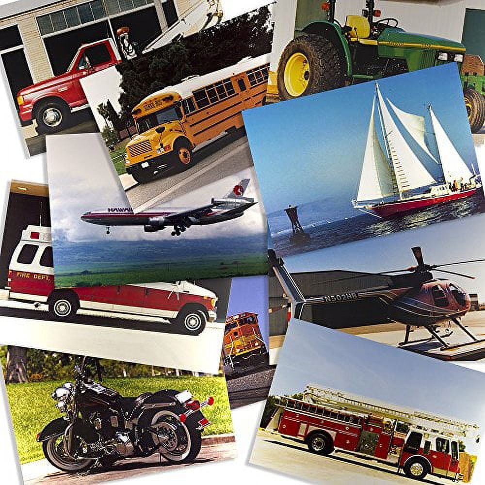 Vehicles Real Life Learning Poster Card Set, Set of 14 - Walmart.com