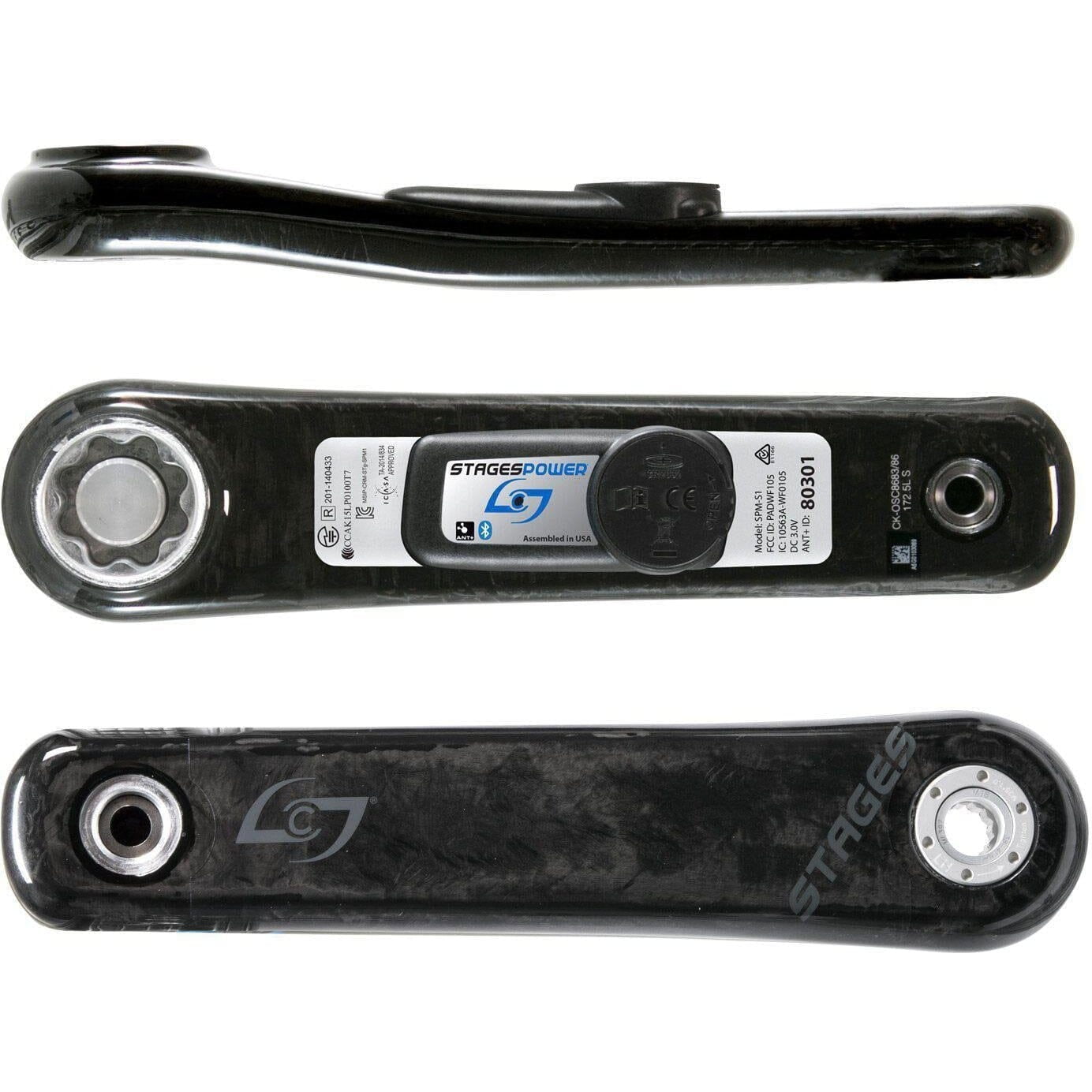 Stages Power L - Stages Carbon BB30 172.5mm - Walmart.com