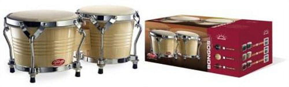 Stagg 7.5" and 6.5" Latin Bongos - BW-200-N - Walmart.com