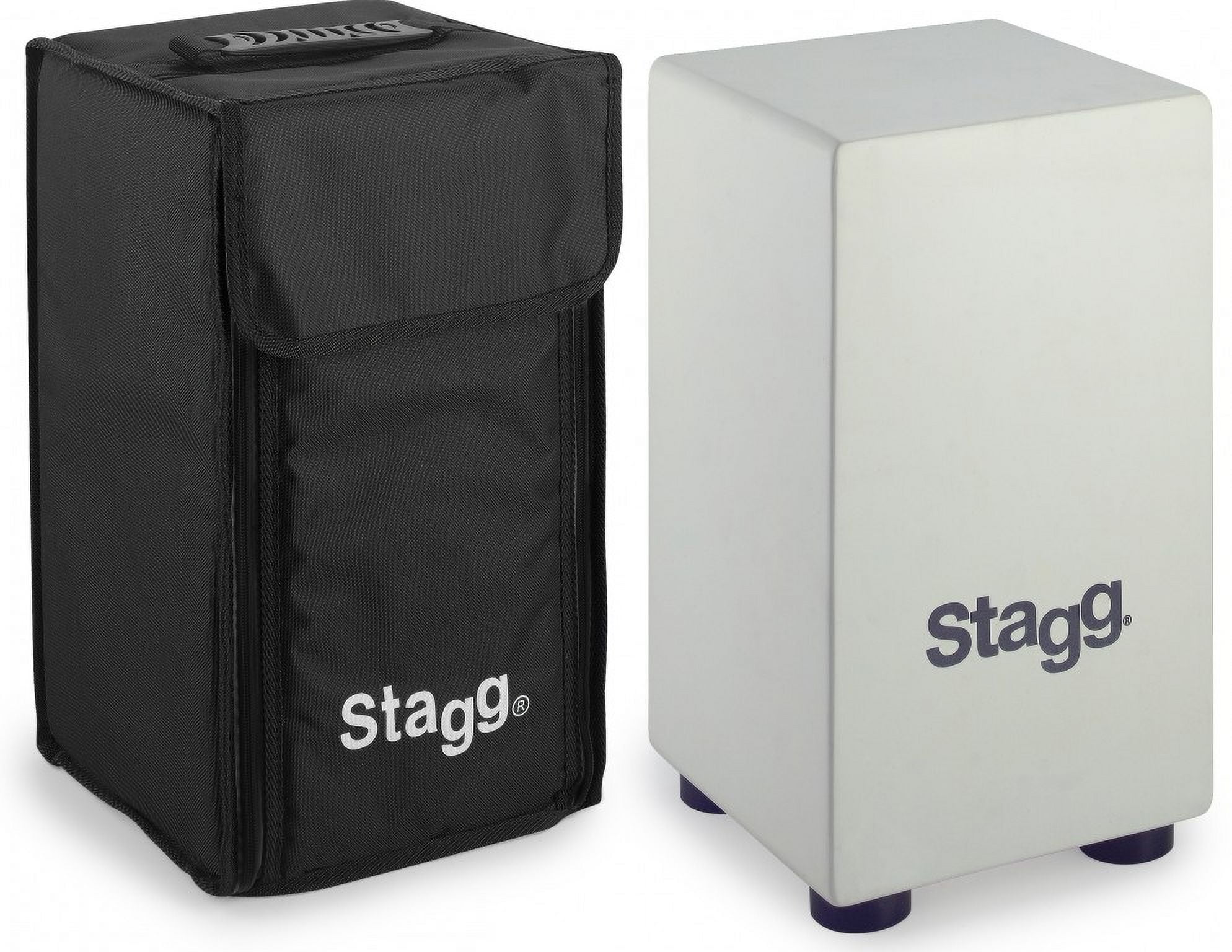 Stagg CAJ-40S Children's Small Cajon with Bag - White, CAJ-40S WH ...