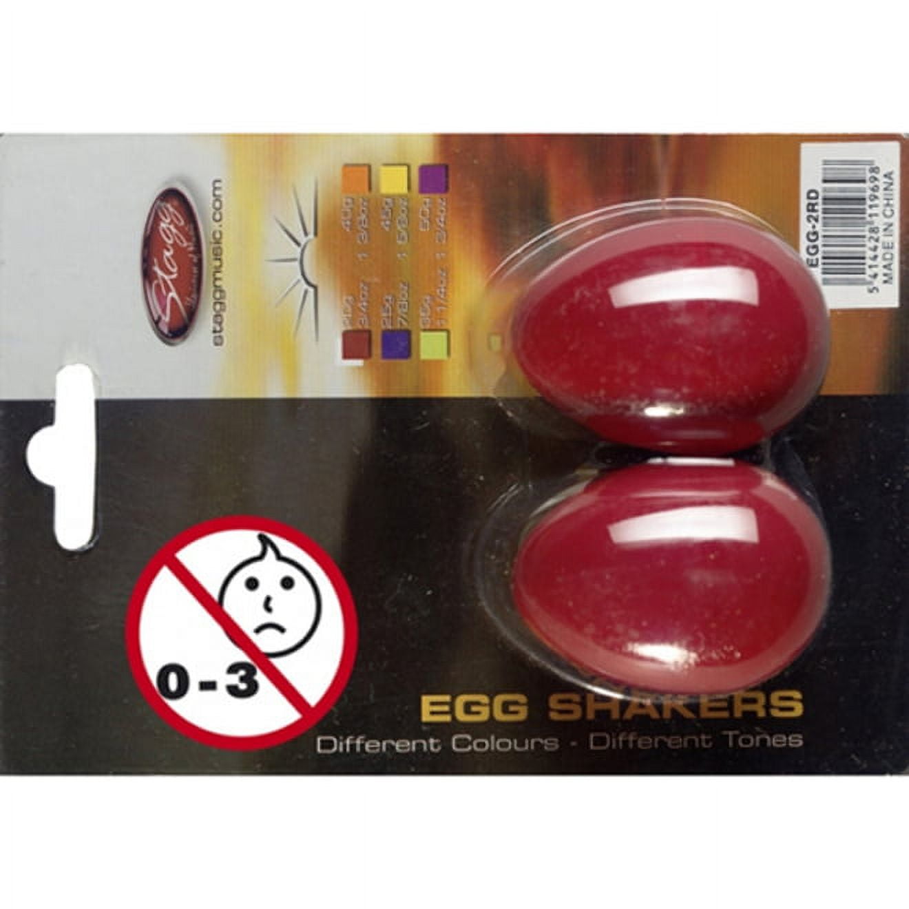 Stagg Music EGG-2 RD Egg Shaker - Walmart.com