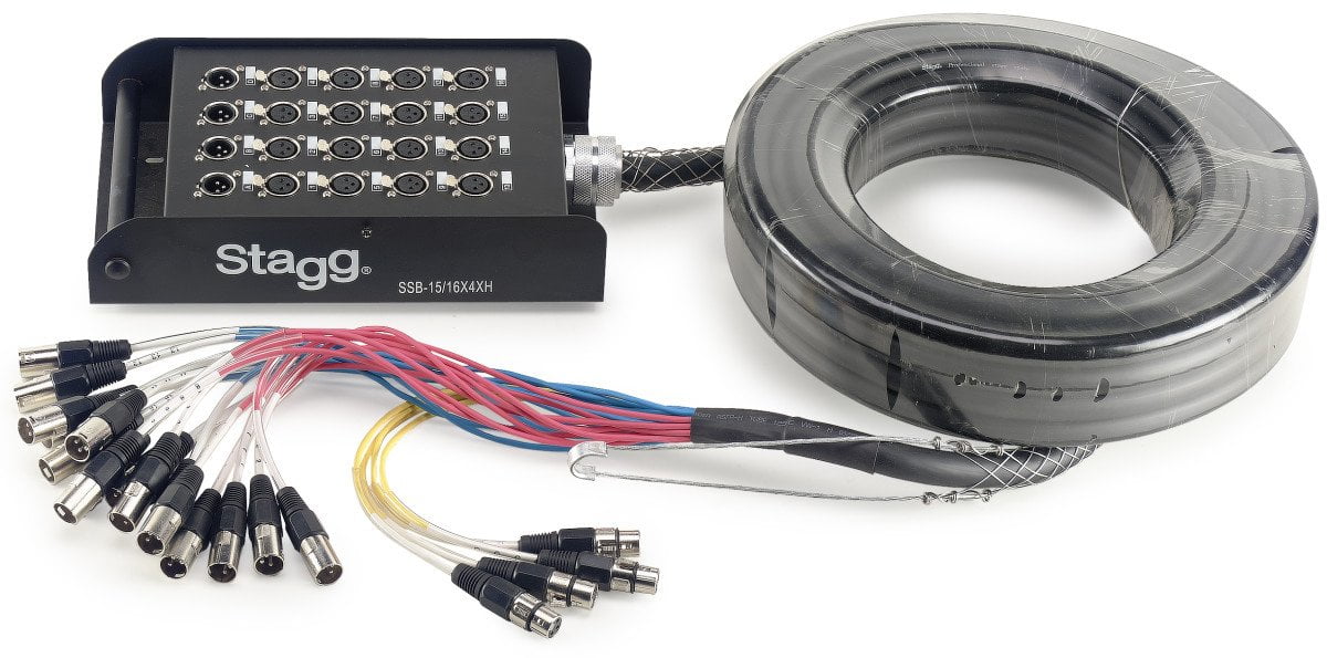 Stagg S-Series Stagebox 16x XLR F Inputs/ 4x XLR M Outputs - SSB-15 ...