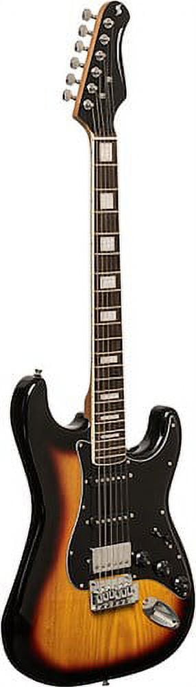 Stagg Model SES-60 SNB Sunburst Electric Guitar With Roasted Maple Neck ...