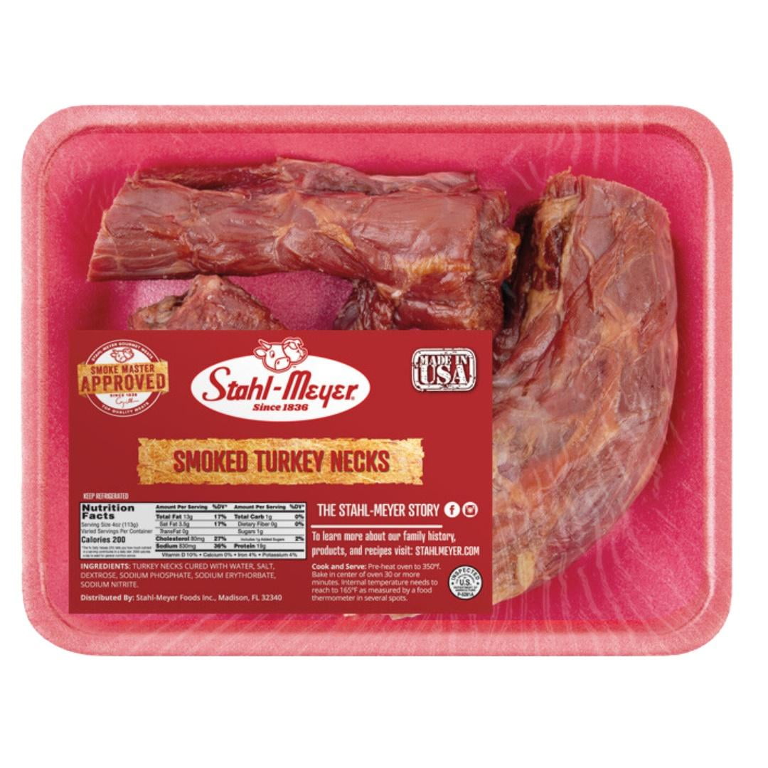 Stahl-Meyer Hickory Smoked Turkey Necks Pack 1.5-2.5lbs., Gluten-Free - Walmart.com