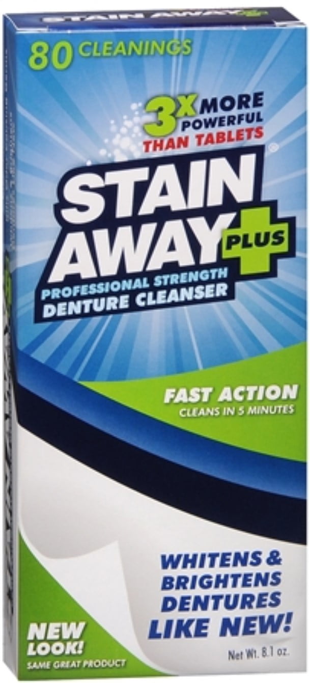 Stain Away Plus, Super Strength Denture Cleanser, Regent Labs, 8.10 oz ...