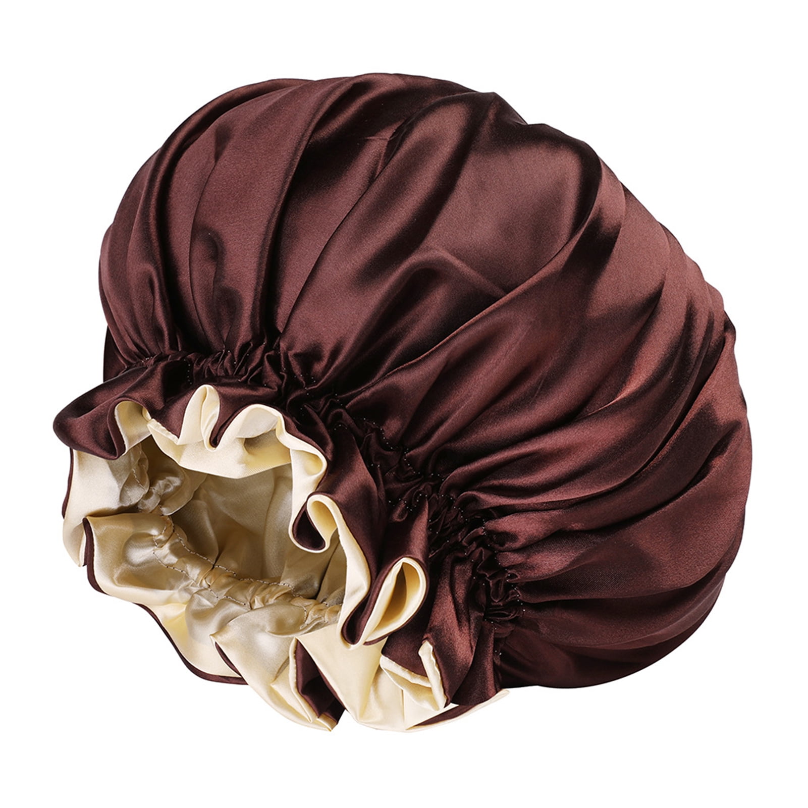 Stain Bonnet Silky Sleep Cap Adjustable Satin Cap for Night Sleeping ...
