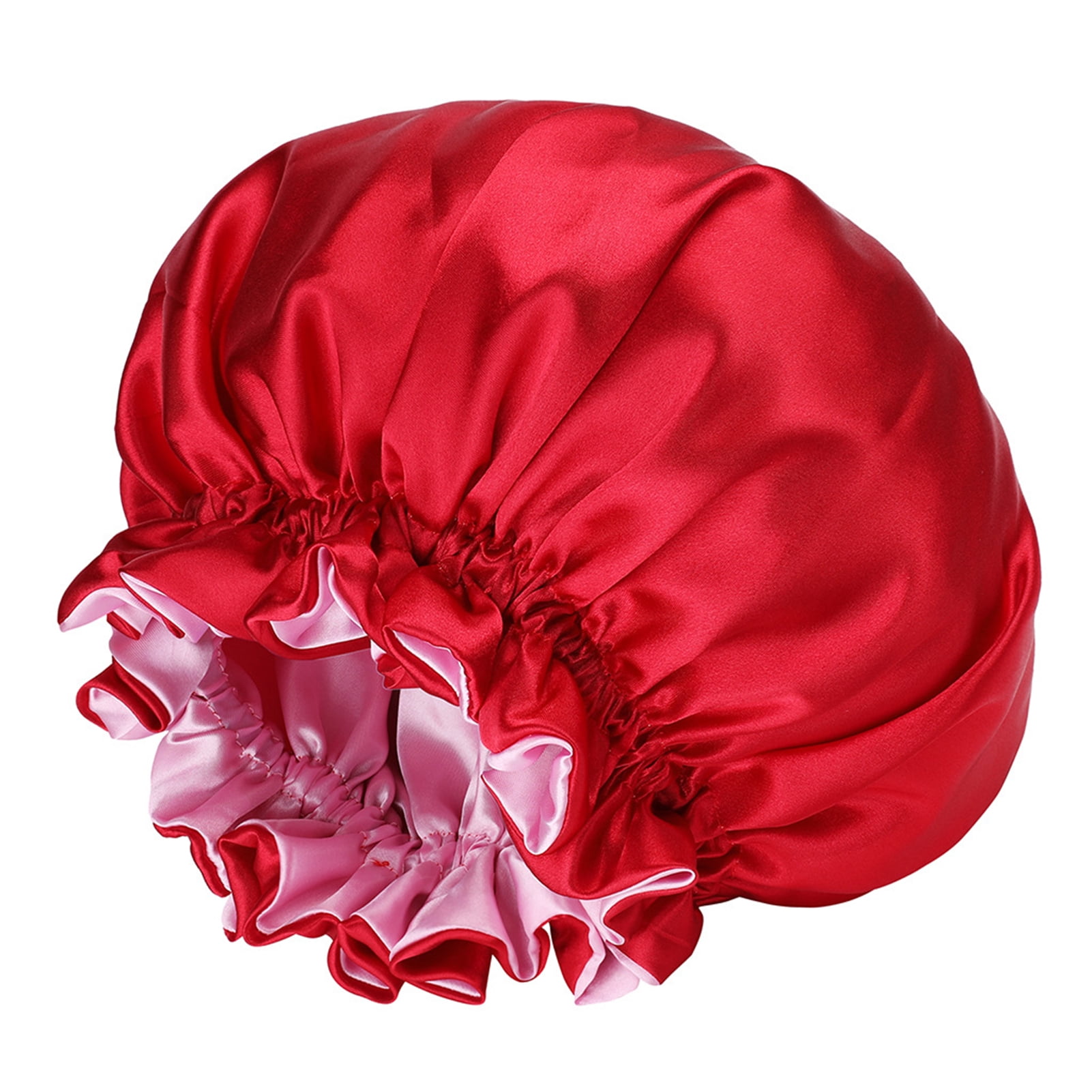 Stain Bonnet Silky Sleep Cap Adjustable Satin Cap for Night Sleeping ...