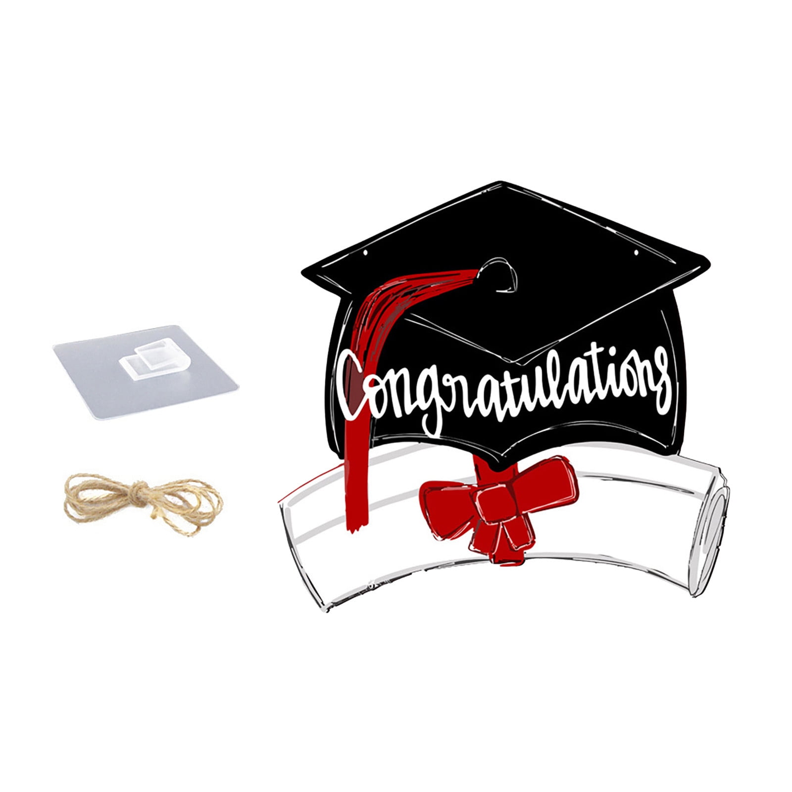 Stain Glass Window Hanging Christmas 2023 Graduation Party Wooden Sign ...