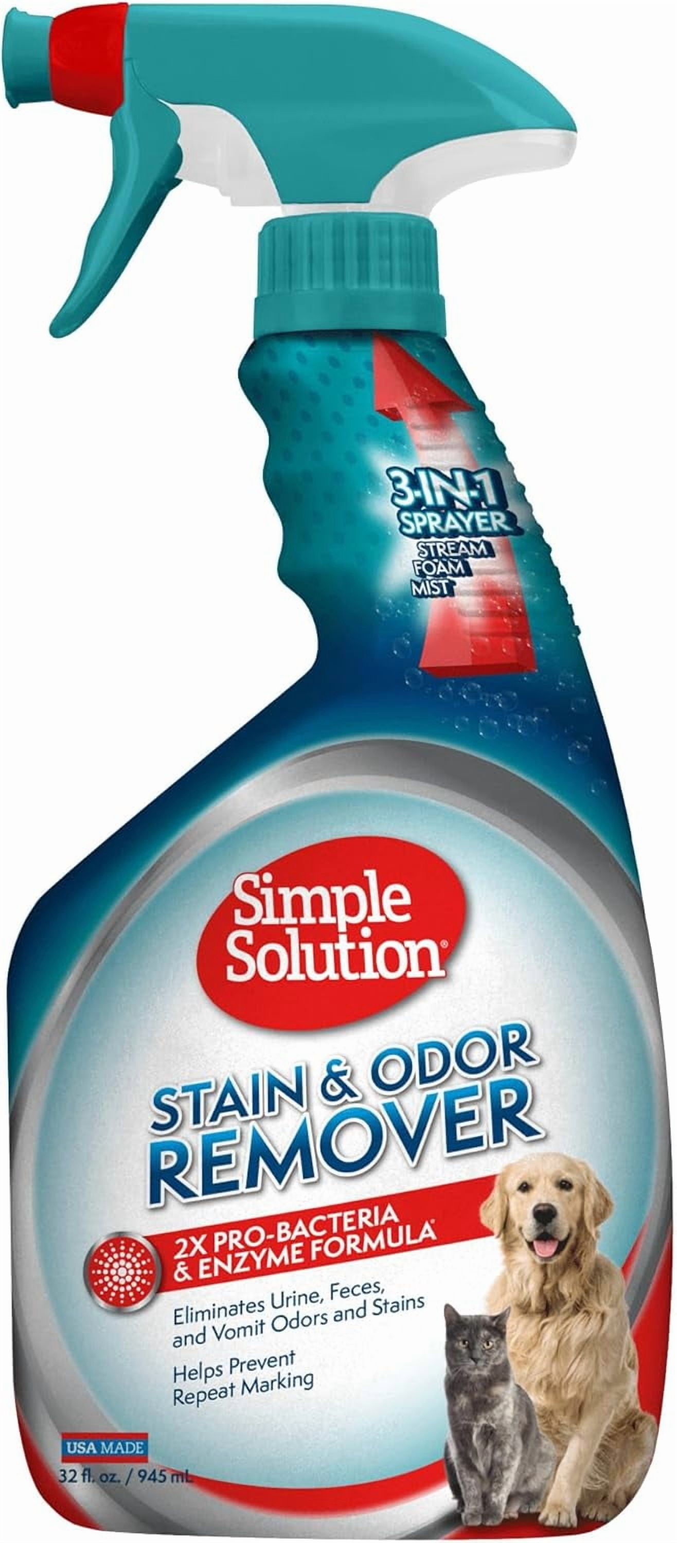 Stain & Odor Eliminator for Pets, Carpet Deodorizer, Enzyme Pet Odor ...