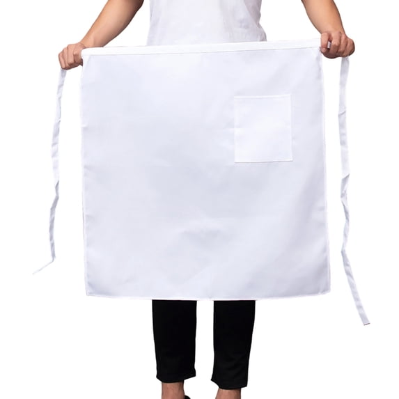 Stain Proof Breathable Polyester Half Apron for Chefs Waiter Kitchen ...