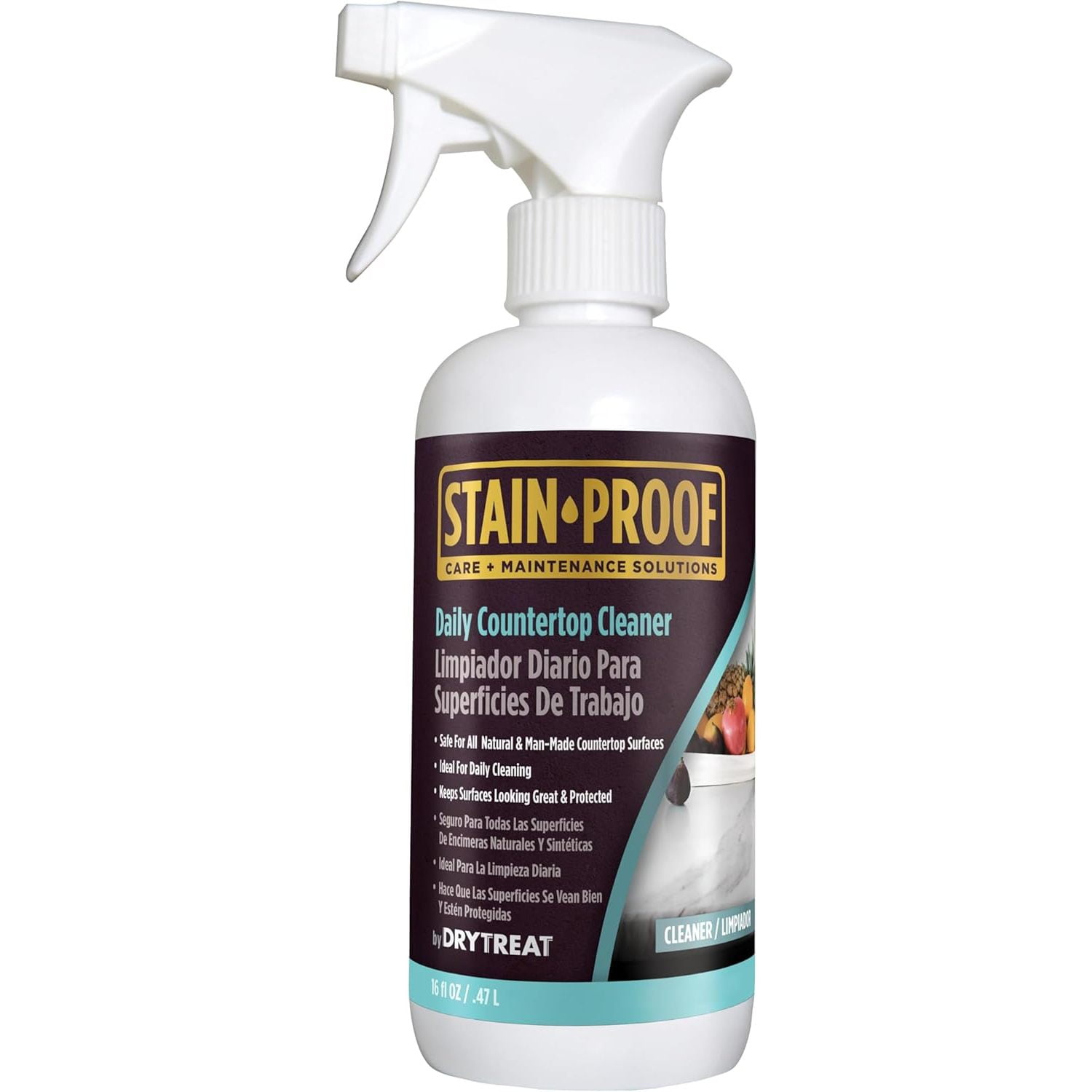 Stain Proof Daily Countertop Cleaner - 1 Pint, RTU Spray Bottle ...