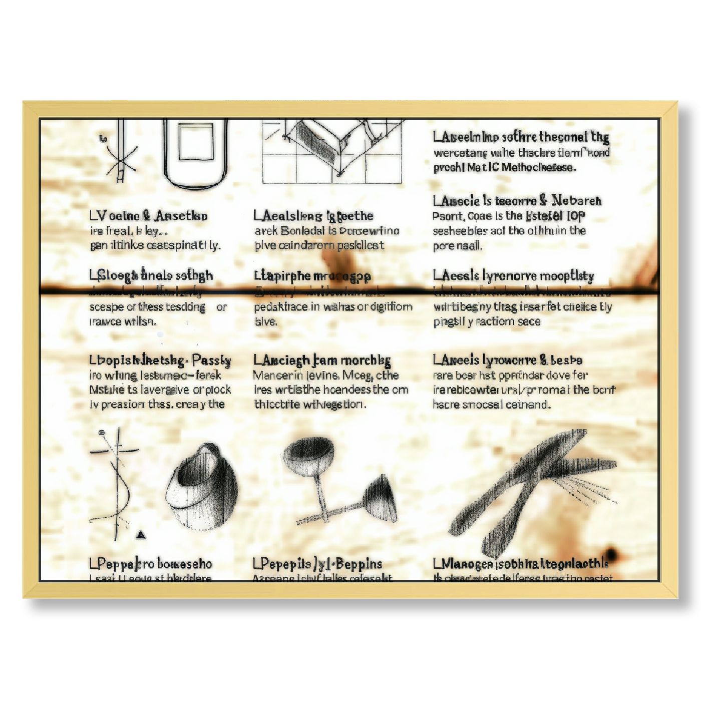 Stain Removal Guide Sign Modern Room s Symbols Print - Walmart.com