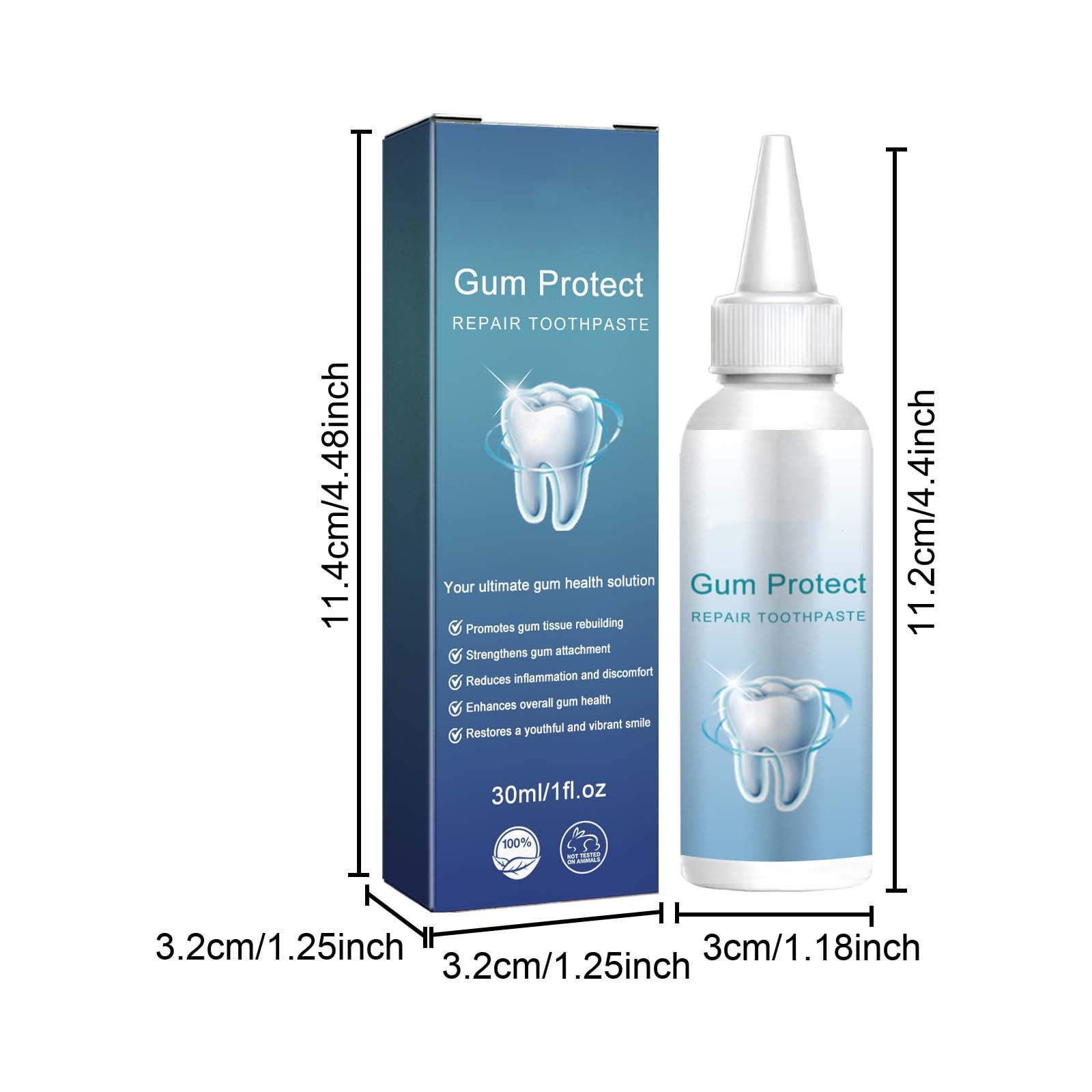 Stain Removal Teeth Gel, 2pc Tooth Repair Toothpaste Repair Swollen ...