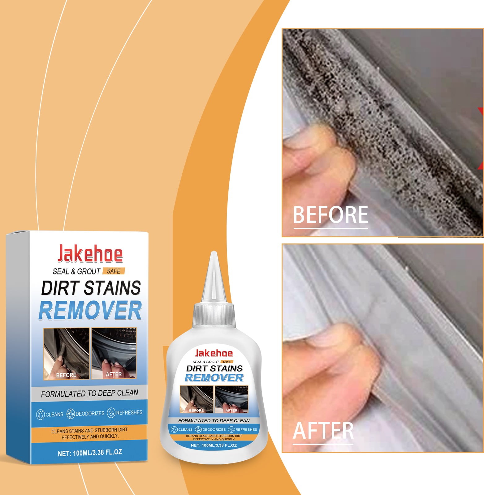 Stain Remover Gel 100ml | Powerful Deep Cleaning Bleach Alternative for ...