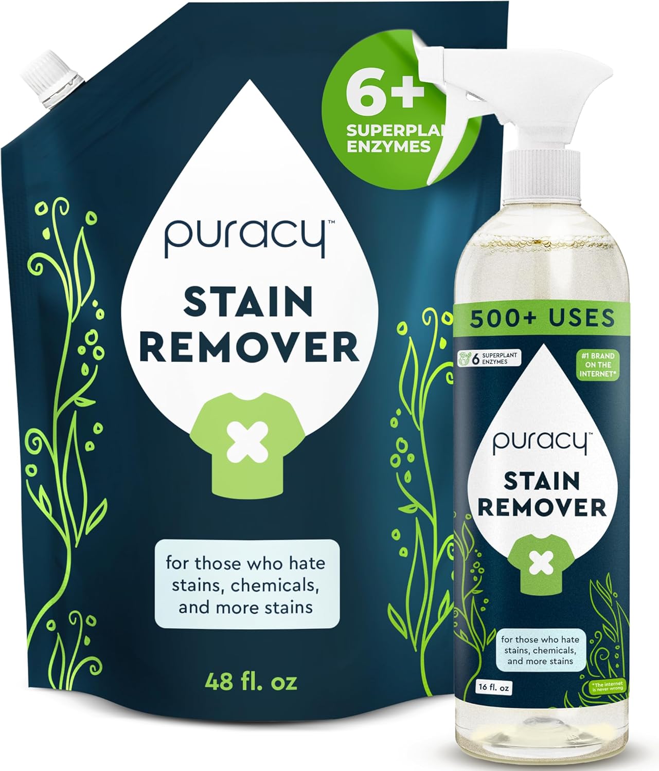 Stain Remover Spray, Natural Travel and Laundry Stain Cleaner for ...