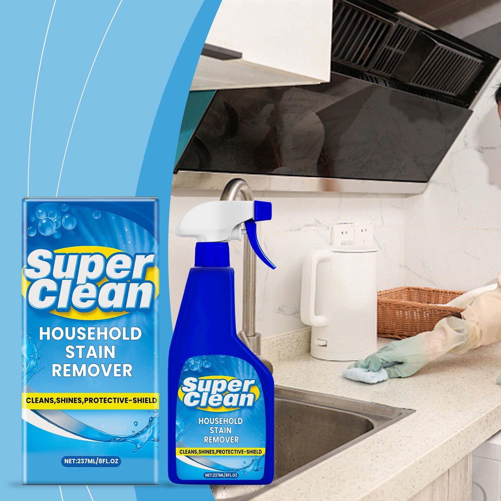 Stain Remover，Stain Remover Spray， Heavy Duty Cleaner，Quick Clean for ...