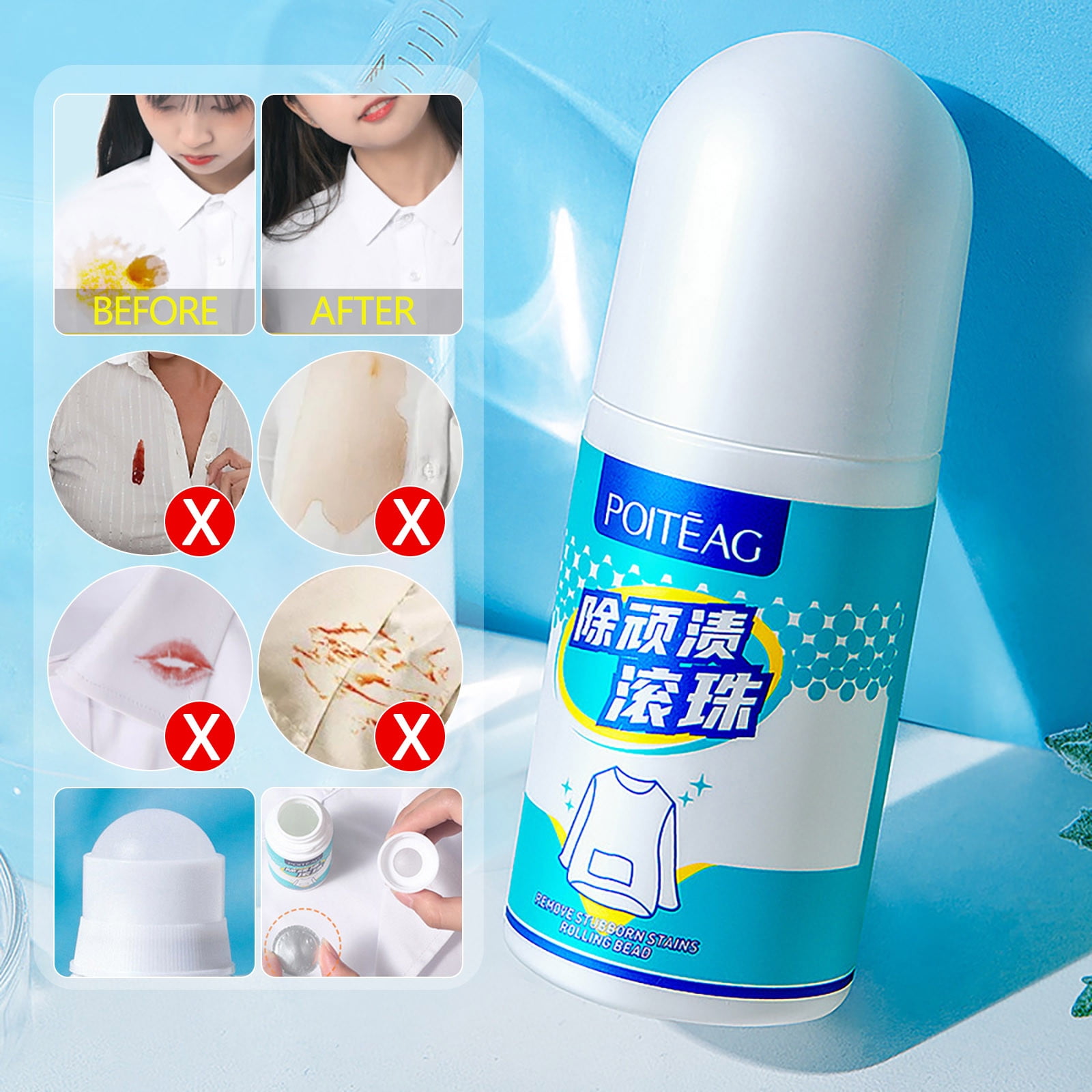 Stain Remover, Yannianjz Stain Remover, Fast Acting Laundry Pre ...