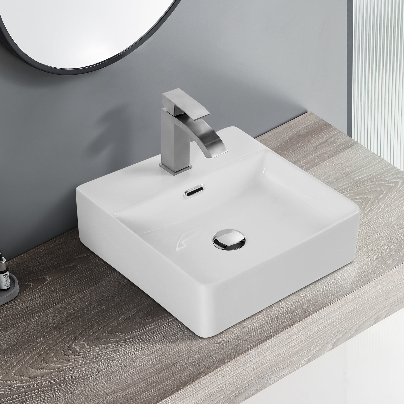Stain - Resistant White Ceramic Countertop Wash Basin for Modern ...