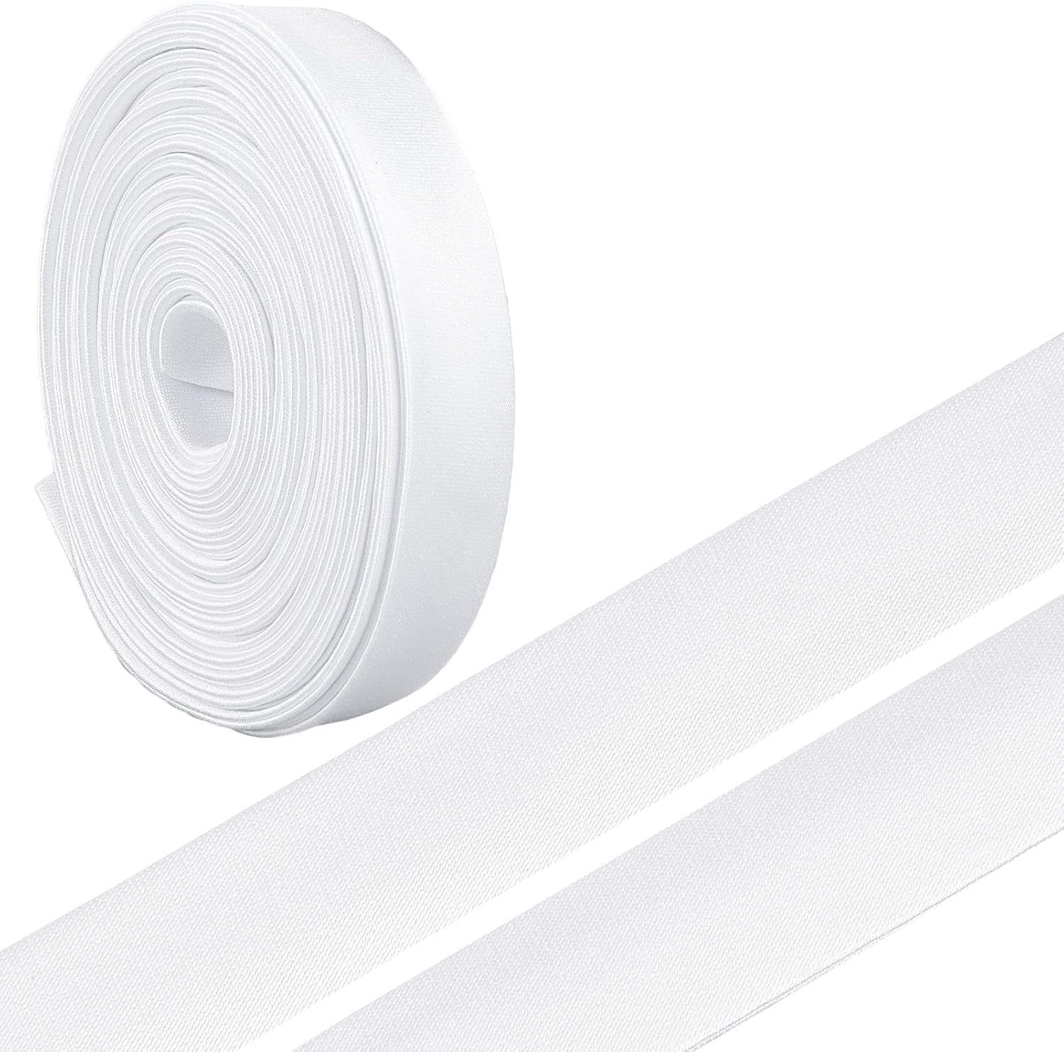 Stain Ribbon Piping Strips for Clothing Decoration White 3/4 inch(19mm ...