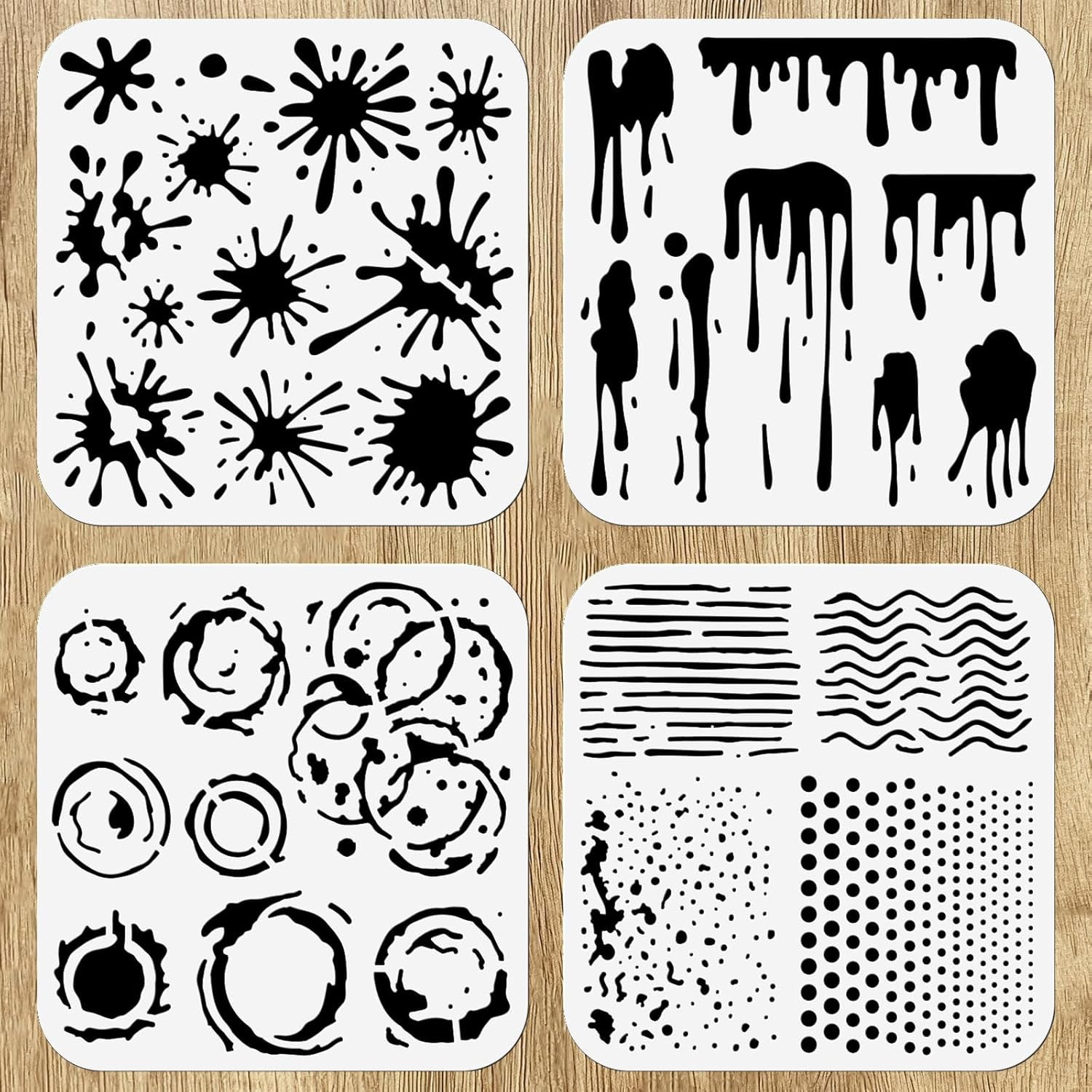 Stain and Splatter Stencils Graffiti Stencils Decoration Template Shoe ...