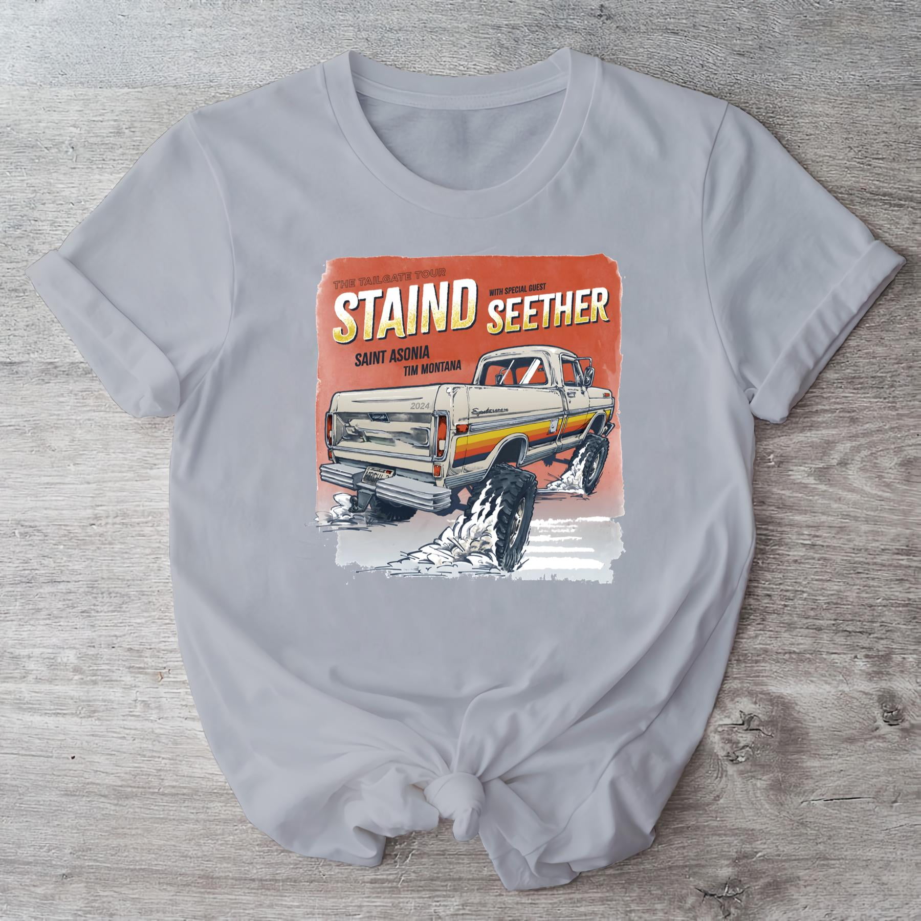 Staind 2024 Tailgate, Staind Band Fan Shirt, Tailgate, Staind, The unisex soft-style t-shirt ...