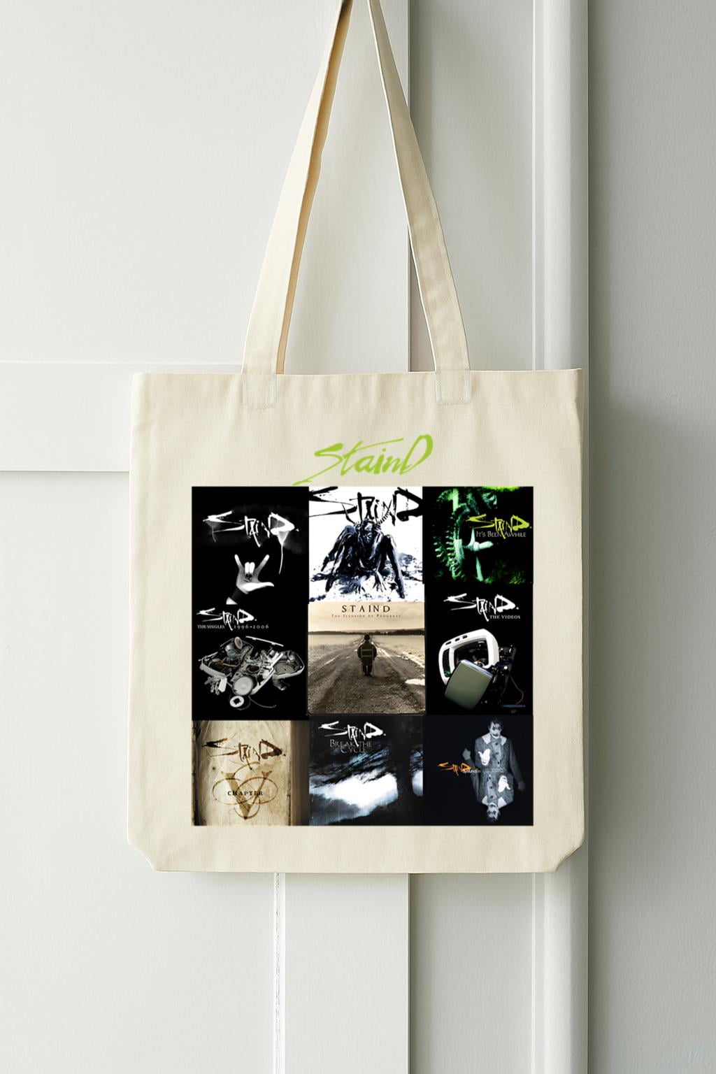 Staind Band Album Covers Tote Bag Aaron Lewis Iconic Music Staind Band ...