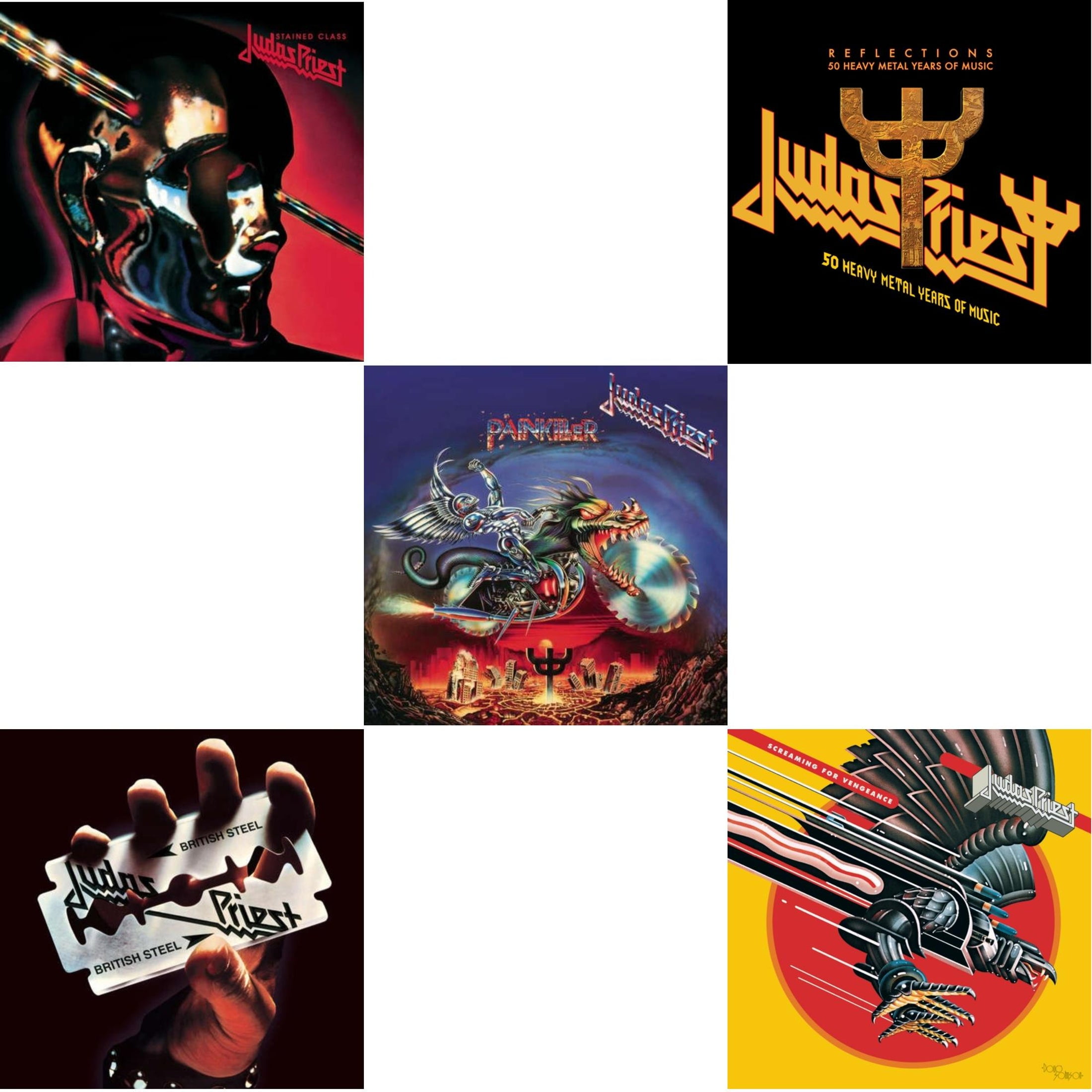 Stained Class (180G/Dl Card) & British Steel (180G)(Dl Code) & Painkiller (180G/Dl Card ...