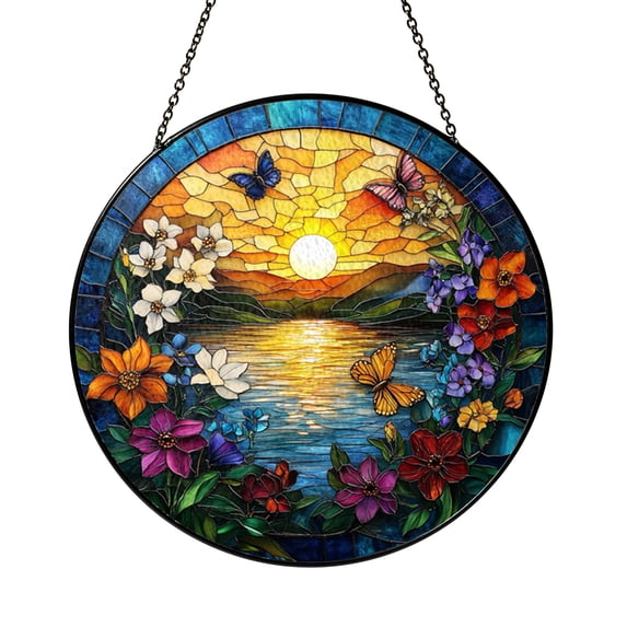 Stained Glass Butterfly Hanging - Walmart.com