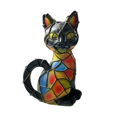Migilife GlowKitty, Cat Lamp Stained Glass, Cat Lamp, Sherum Glowkitty ...