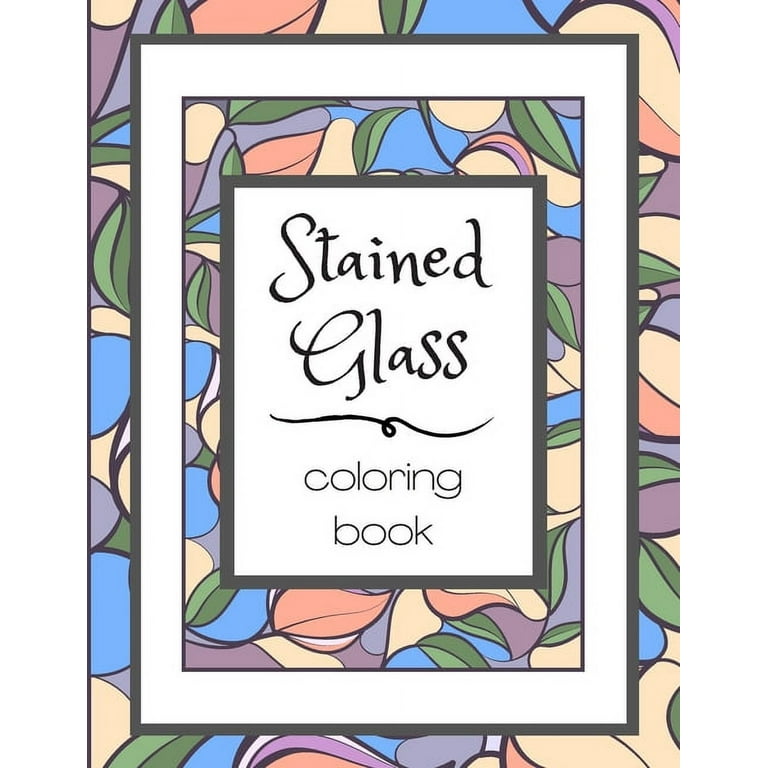 stained glass coloring book for kids