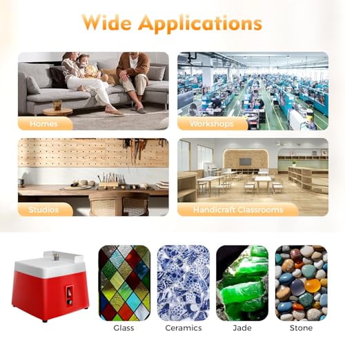 Stained Glass Grinder, 4200RPM Electric Mini Grinder, 110V Glass ...