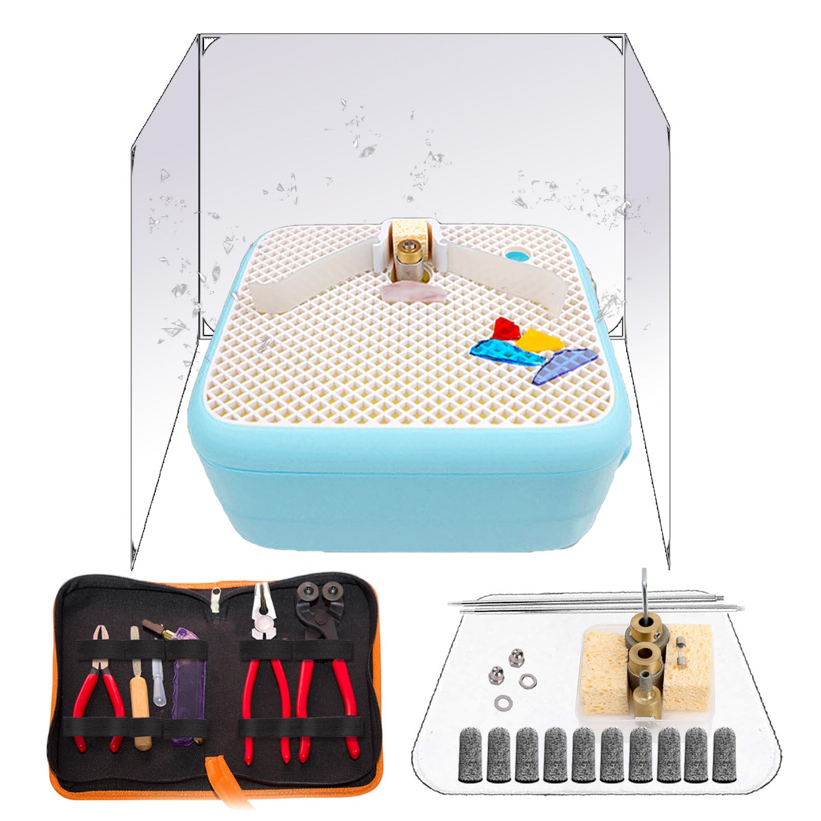 Stained Glass Kit,Mini Stained Glass Grinder Machine & Stained Glass ...