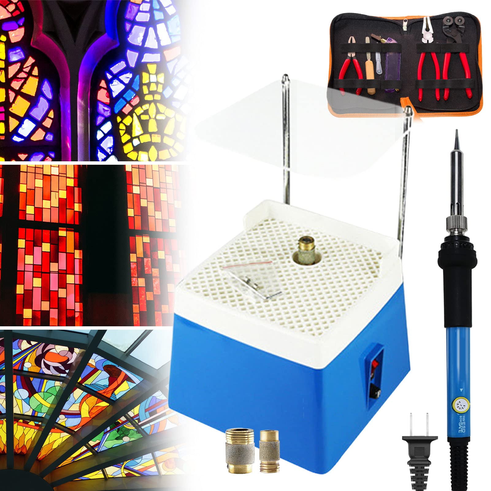 Stained Glass Kit,Stained Glass Grinder Machine,Portable DIY Grinding ...