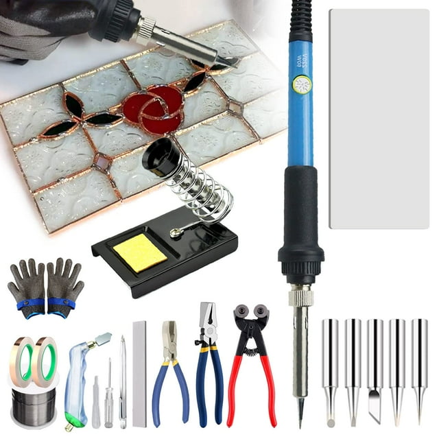 Stained Glass Kit,Stained Glass Starter Tool Set-Professional Simple ...